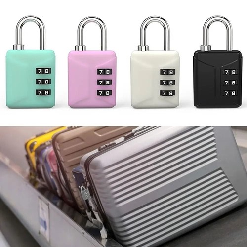 3 Dial Digit Mini Password Padlock Waterproof Customs Code Lock ...