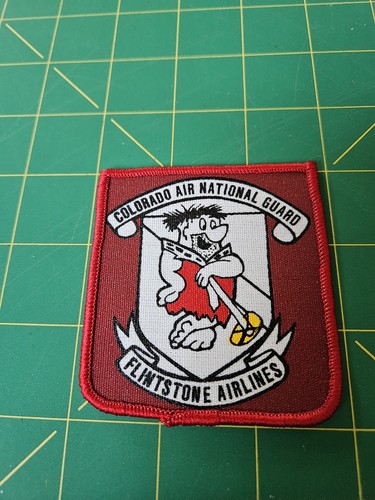 USAF Colorado ANG Patch FLINTSTONE AIRLINE Buckley C-21 C-47 C-131 T-43 ...
