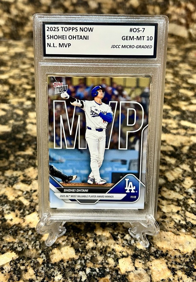 SHOHEI OHTANI 2025 TOPPS NOW N.L. MVP GRADED GEM-MT 10 #OS-7. Coa! | eBay