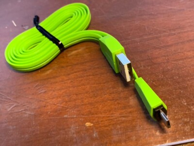CT Tek 40" Micro-USB to USb-A Charge & Sync Flat Cable - Green | eBay