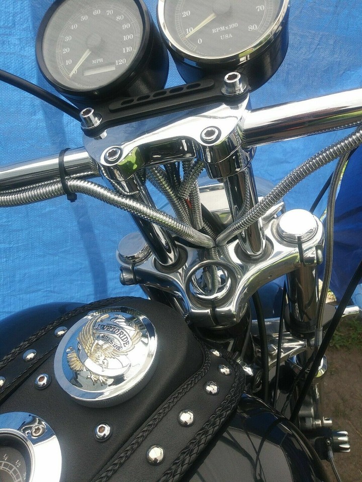 Chrome Split Wire Loom 3/8 OD Dia X 41” Street Rod Car Truck Harley ...