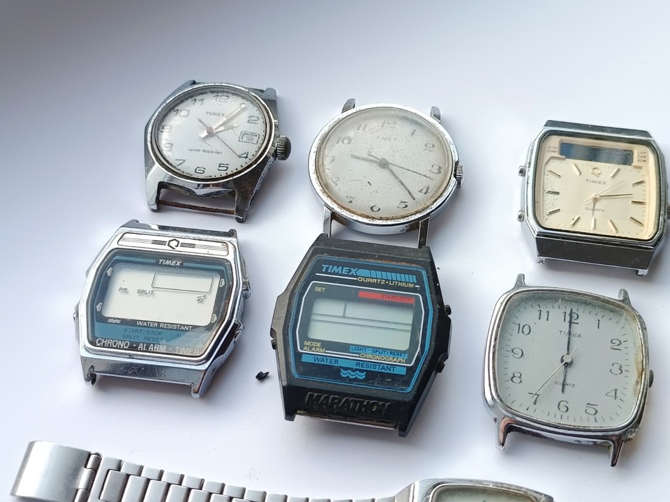 LOT 10 pieces Vintage Watch TIMEX Wrist Watch Mechanical , Quartz NOT ...