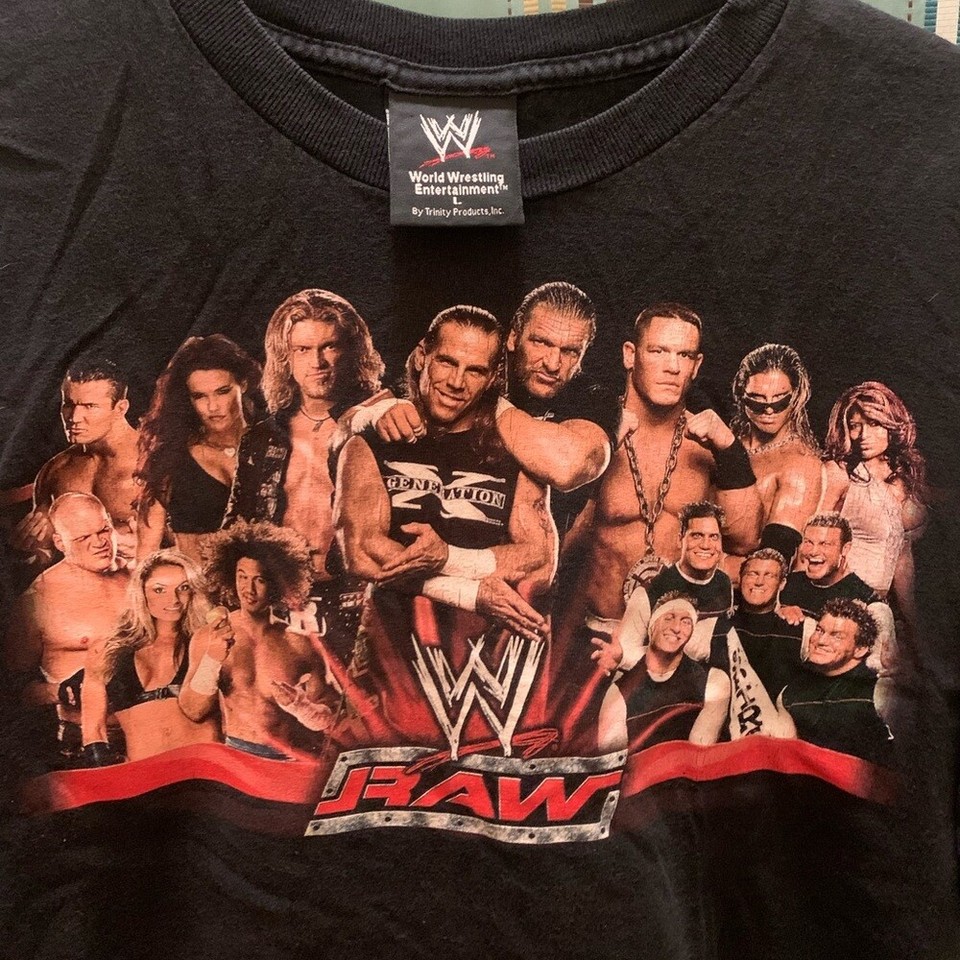 Vintage ruthless aggression era WWE T-shirt RAW | eBay