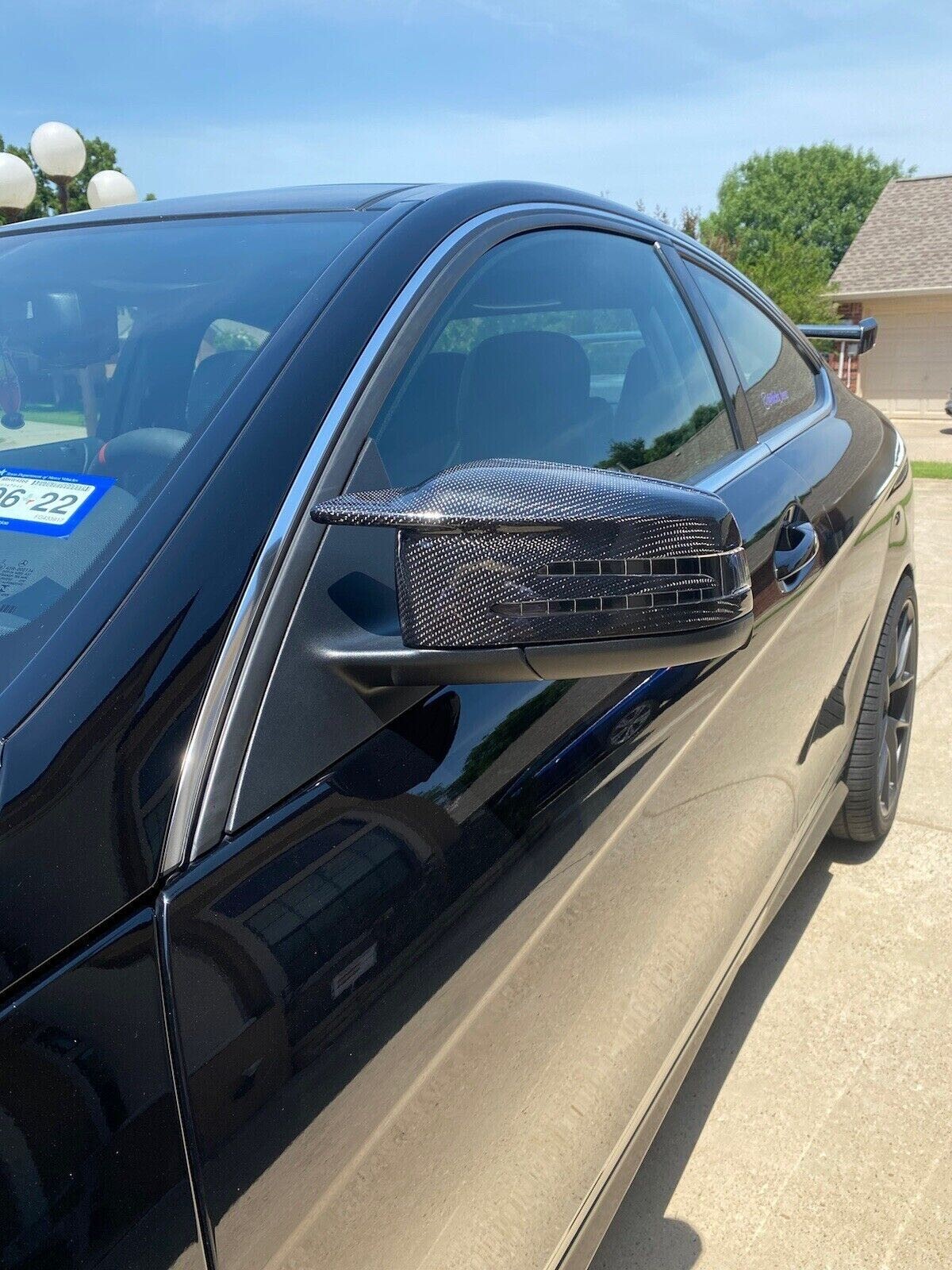 M-Style Mirrors For Benz W204 W212 W218 Real Carbon Fiber Side Mirror ...