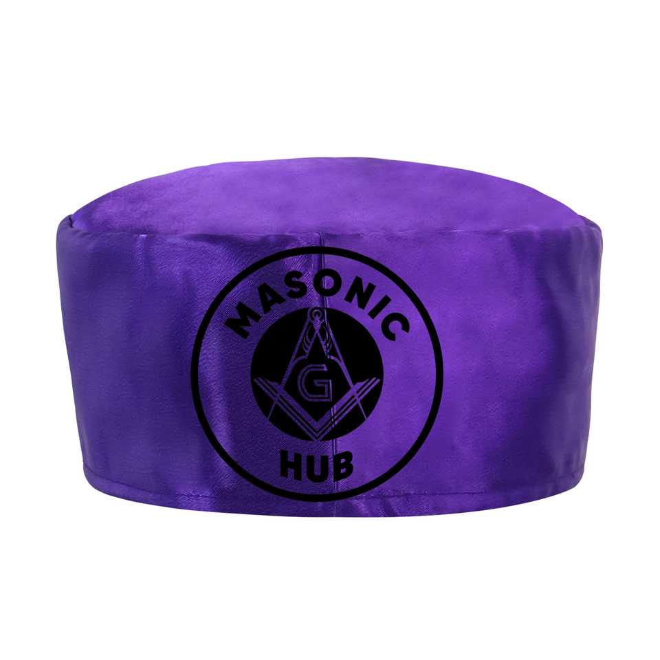 Freemason Cryptic Masons Regalia Cap – Purple Soft Hat with Cryptic ...