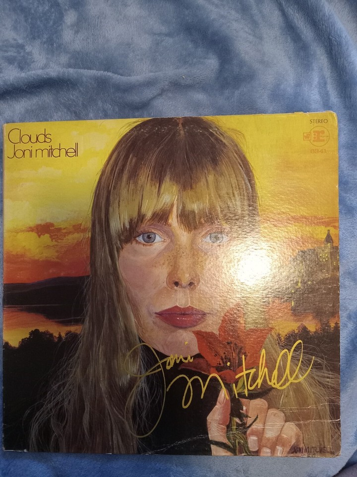 Joni Mitchell / Clouds - scarce Autographed Vinyl in near near mint ...
