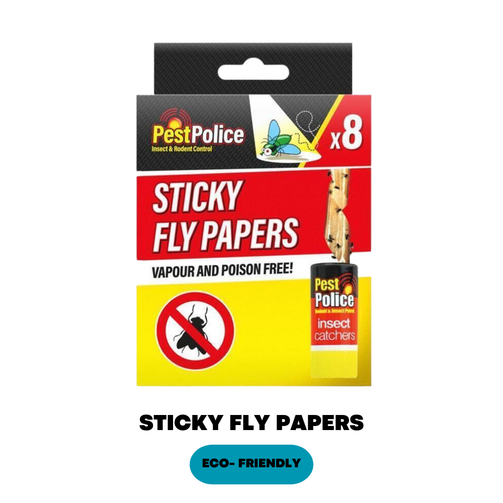 8 x Sticky Fly Papers Catcher Insects Flies Bug Mosquito Wasp Traps ...