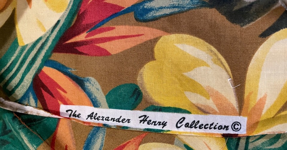 Alexander Henry Collection Bold Floral Tropical Flowers Fabric Material ...