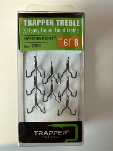 TRAPPER TREBLE X-HEAVY ROUND BEND SIZE 6 - 7 PACKS | eBay