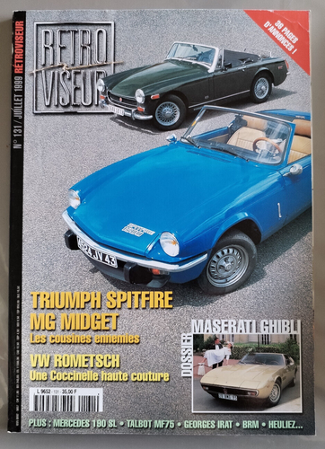 RETROVISEUR 131 - MAGAZINE - DOSSIER MASERATI GHIBLI | eBay