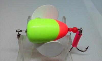 Vintage Worden's Spin N Glo #0 Chart/Orange 1 3/8" Floating Spinner Fishing Lure | eBay