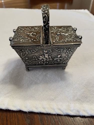 Vintage Dutch Sterling Silver Trinket Box .833 Pure | eBay