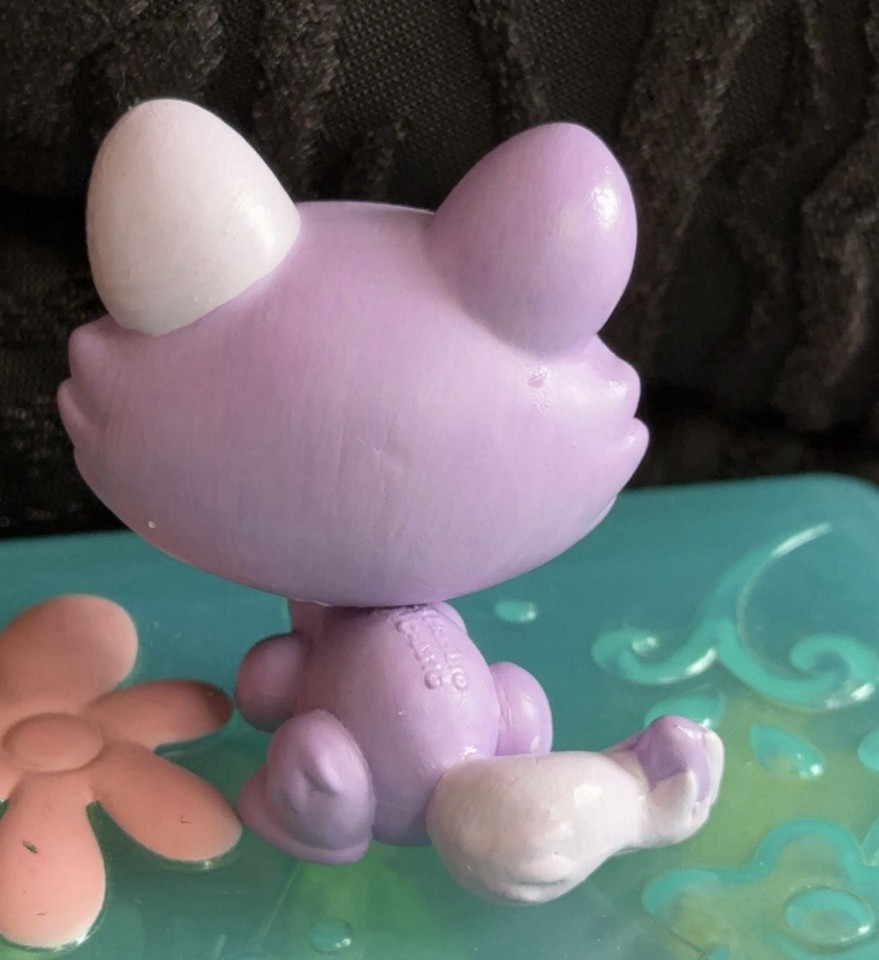 Lps Littlest Pet Shop Custom Crouching Cat 1628 Inspired Purple Green ...