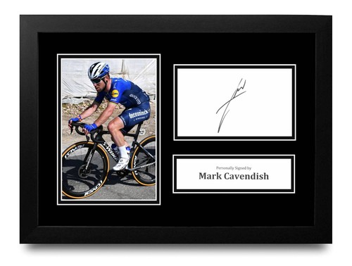 Mark Cavendish Signed A4 Framed Photo Display Autograph Tour de France ...