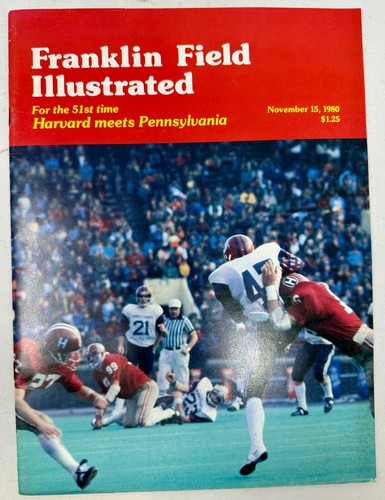 1980 University of Pennsylvania Quakers vs Harvard Crimson Football ...
