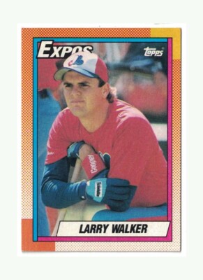 1990 Topps #757 Larry Walker ROOKIE CARD EX | eBay