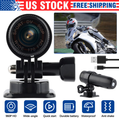 Mini HD 1080P Sports Camera DVR Motor Bike Motor Cycle Action Helmet ...