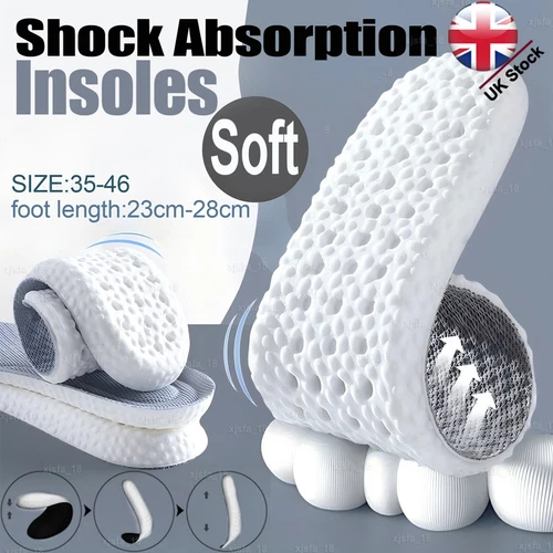 Memory Foam Shoe Insoles Running Trainer Inner Soles Foot Inserts For ...