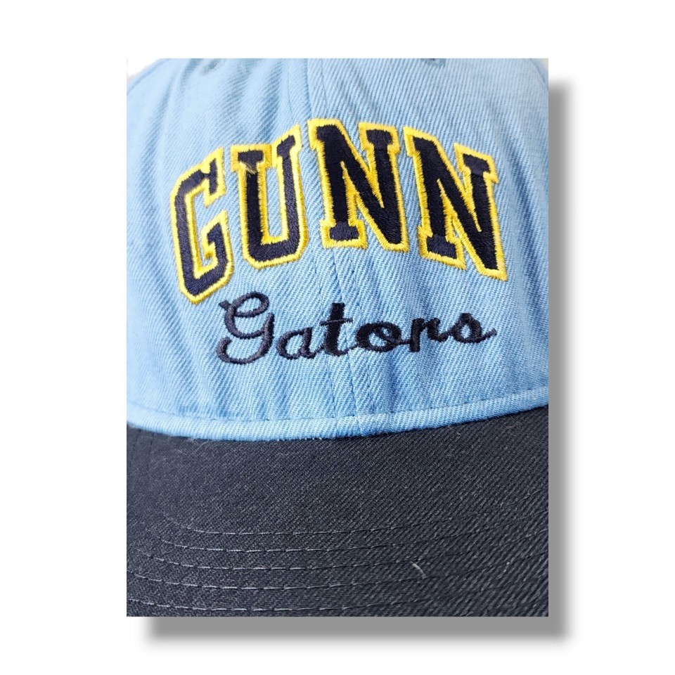 Vintage GUNN Gators Junior High School Blue Fitted 7 1/4 Pro Model Hat ...