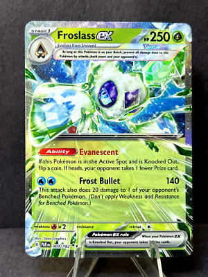 FROSLASS EX 003/182 DOUBLE RARE HOLO POKEMON TGC PARADOX RIFT | eBay