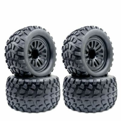 4pcs 130mm Off-road Wheel Rim Tire Hex 12mm for 1/10 Monster Truck ...