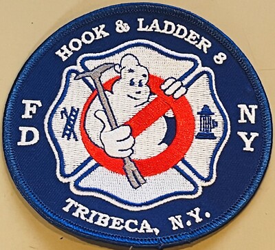 FDNY Hook & Ladders Tribeca New York GHOSTBUSTERS 4" Embroidered PATCH ...