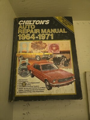 Chilton Auto Repair Manual 1964-1971 Collector's Edition Hardcover Book ...