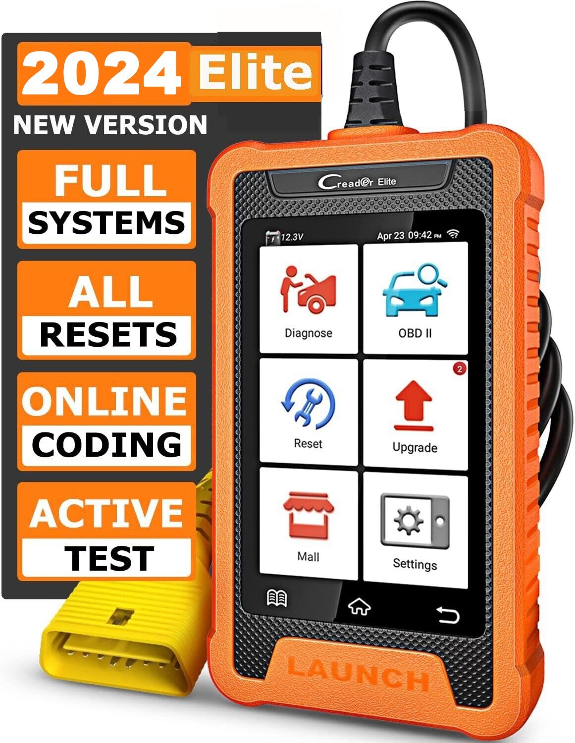 LAUNCH Creader Elite for Toyota Car OBD2 Diagnostic Scanner ECU Key Coding IMMO | eBay