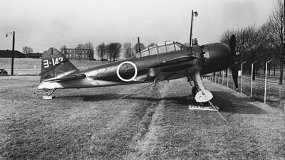 Profile Of Mitsubishi Zero Fighter On Display Old Aviation Photo | eBay