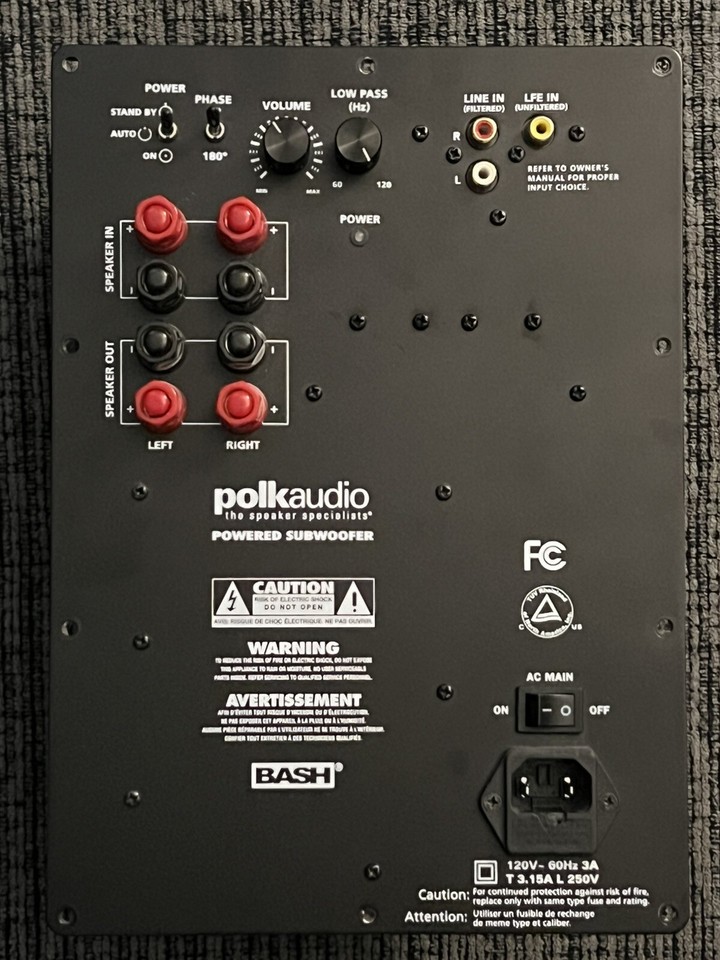 Polk Audio PSW505 amplifier - FOR PARTS ONLY | eBay