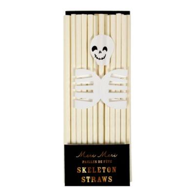 HALLOWEEN Spooky Party Straws with Skeleton Toppers (24 Pack) | eBay UK