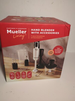 Mueller Immersion Hand Blender Full Set - 8 Speed Hand Mixer Sealed | eBay
