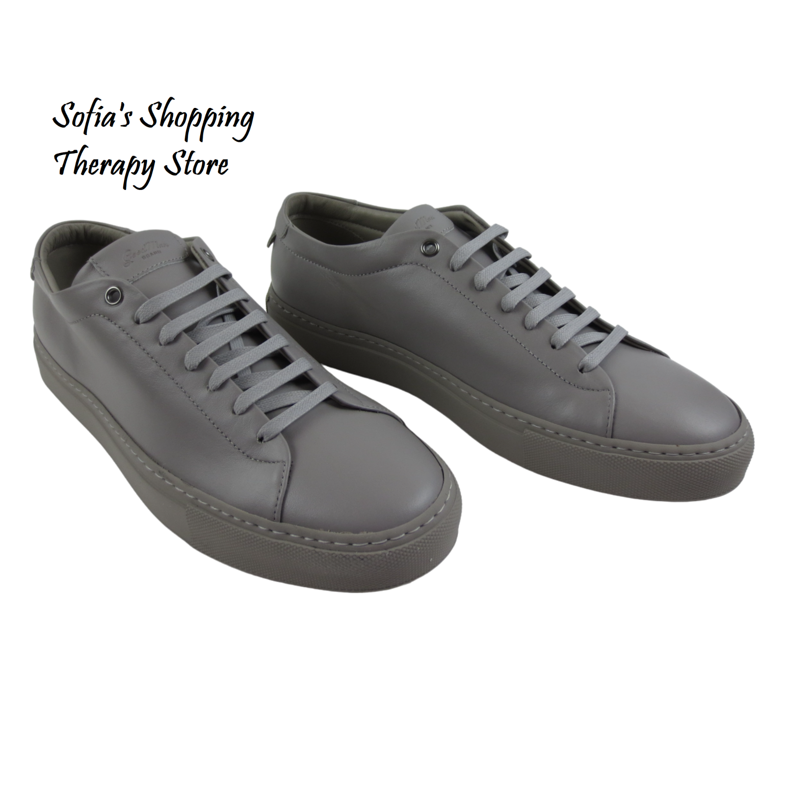GOOD MAN BRAND SZ 8.5 EDGE LO-TOP Sneakers Shoes Mono Nappa Leather Wet ...