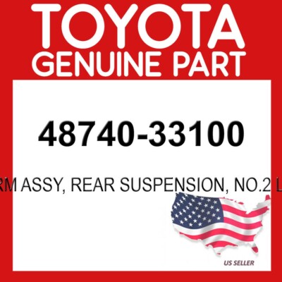 Toyota Genuine 48740-33100 Arm Assy Rear Suspension No.2 LH OEM | eBay