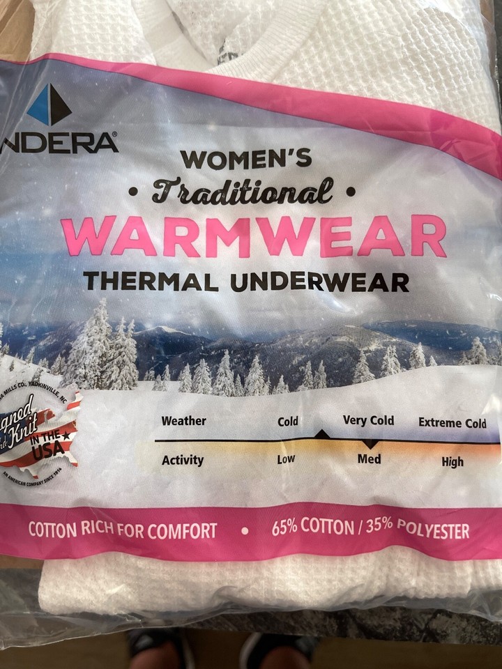 Traditional Long Johns Shirt Cotton Polyester Thermals, White SMALL C-5 ...