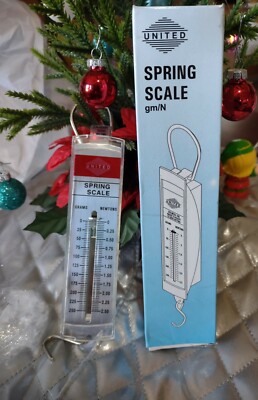 UNITED hanging spring scale 250 GRAMS 2.5 NEWTONS | eBay