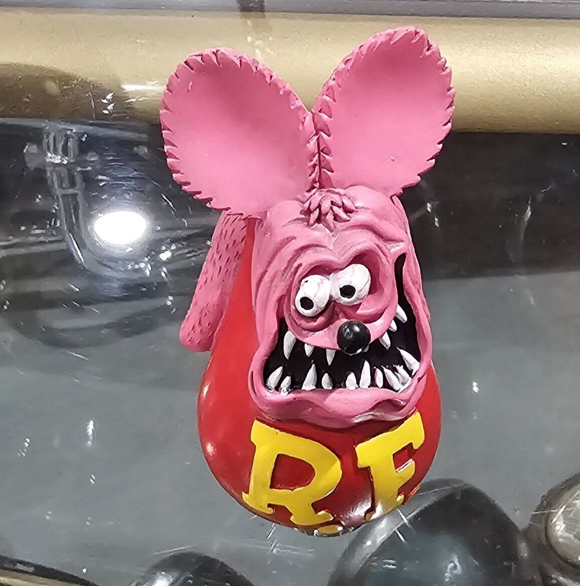 Cast Resin Ed Big Daddy Roth RAT FINK Shift Knob vtg style Hot Rod ...