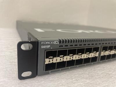 DELL FORCE10 S4810P NETWORK SWITCH W/RACKEARS | eBay