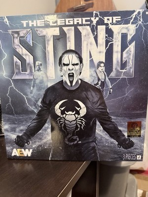 AEW Jazwares Vault Legacy of Sting 3-Pack Limited 6000 | eBay