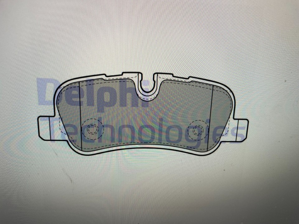 Delphi OEM Rear Brake Pads For Land Rover Range Rover LR3 LR4 Range ...