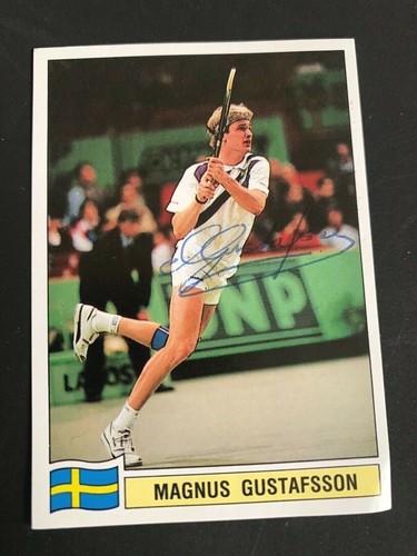 MAGNUS GUSTAFSSON Tennis-Spieler original signed Sammelbild 6x9 | eBay.de