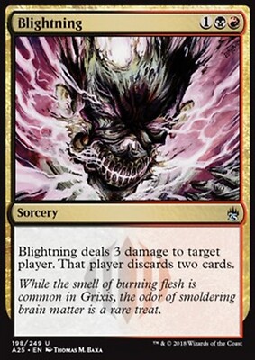 MRM ENGLISH Eclair de Fletrissement - Blightning MTG magic M25 | eBay