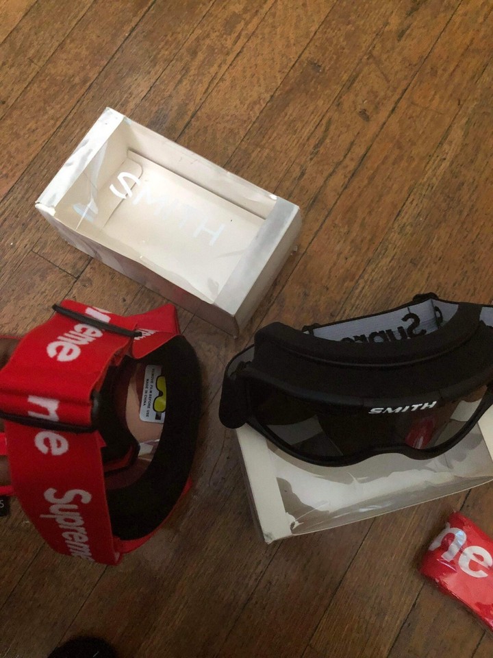 Supreme Smith Ski Snowboard Goggles Red With Box Brand New!! | eBay