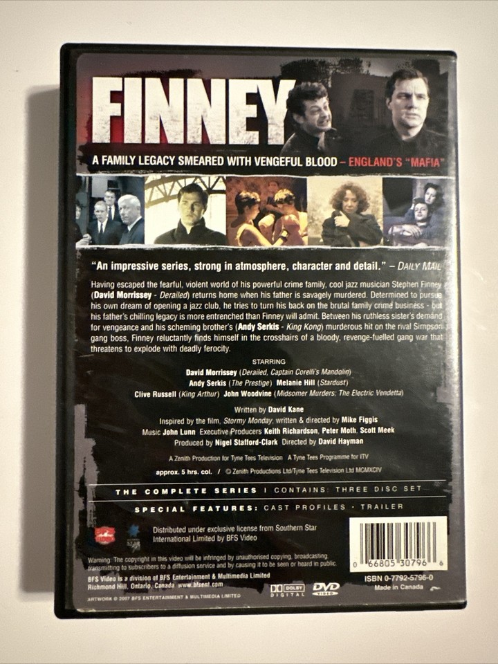 Finney (DVD, 2007) David Morrissey, Melaine Hill, Andy Serkis ...