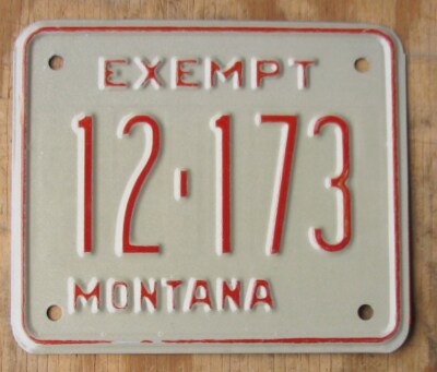 MONTANA MOTORCYCLE CITY / COUNTY - POLICE / SHERIFF license plate 1979 ...