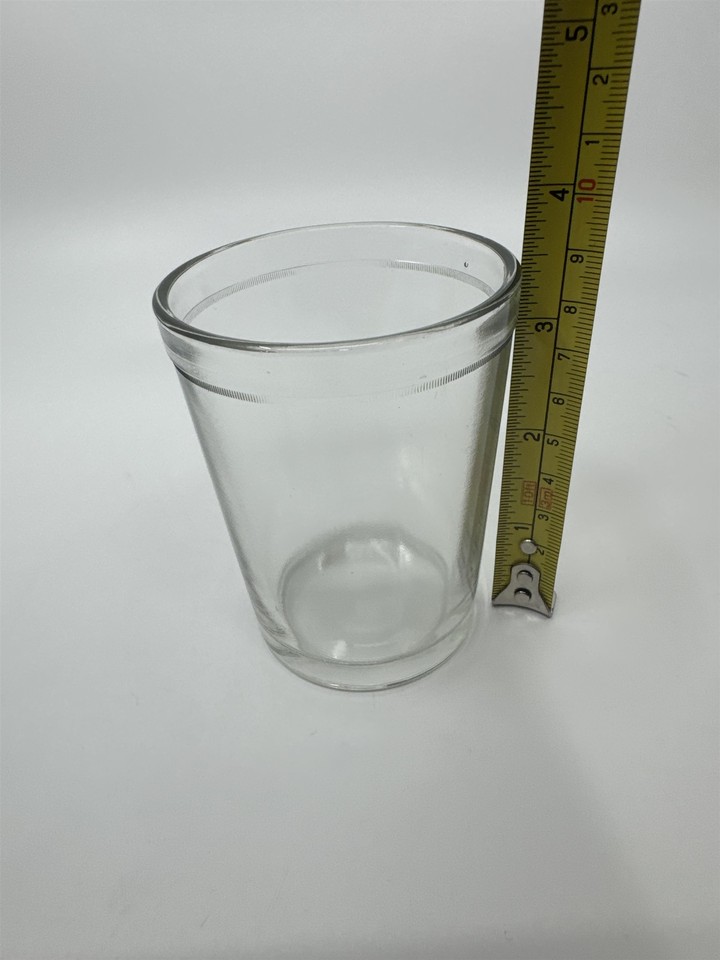 Vintage Juice Glass Jelly Jar Drinking Glass /w Ridges Unmarked | eBay