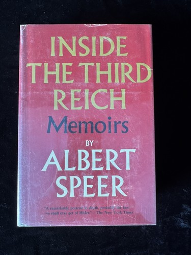 Hitler Inside the Third Reich Memoirs by Albert Speer 1970 HC DJ 1st ...