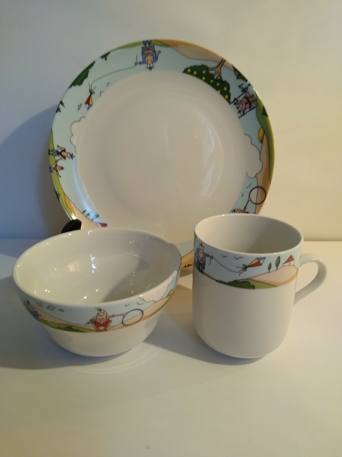 Vintage Konitz Germany Childrens Dinnerware..Plate,Bowl,Cup | eBay