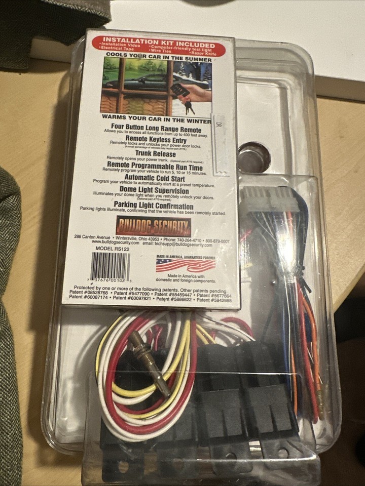 Bulldog Security Remote Vehicle Starter Model Rs122 | eBay