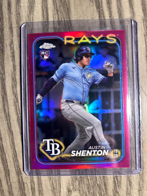 2024 Topps Chrome Update Austin Shenton Pink Magenta /399 #USC119 Tampa ...